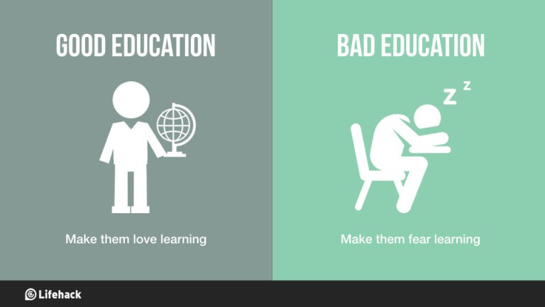 8 Key Differences Between Good Education And Bad Education - Lifehack